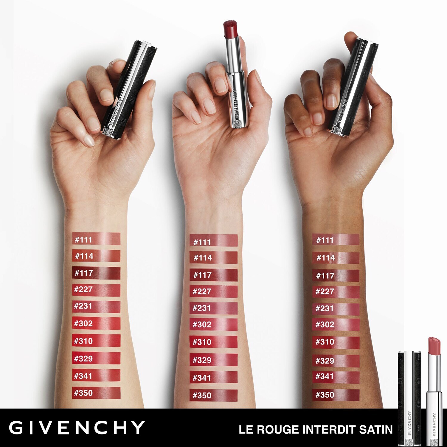 Le Rouge Interdit Satin - Parlak Renk ve Kalıcı Nemlendirici GIVENCHY ≡ SEPHORA