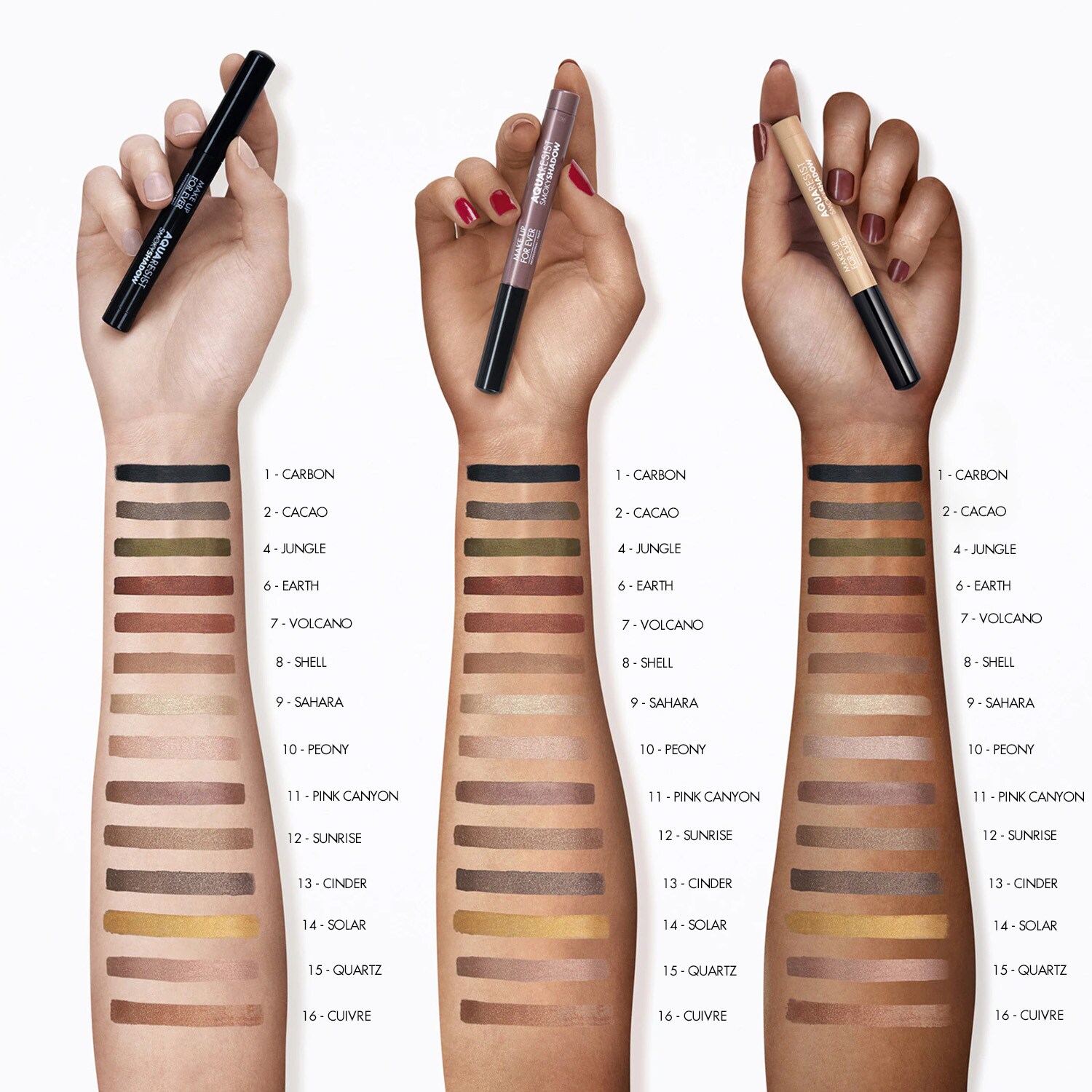 AQUA RESIST SMOKY SHADOW MAKE UP FOR EVER ≡ SEPHORA