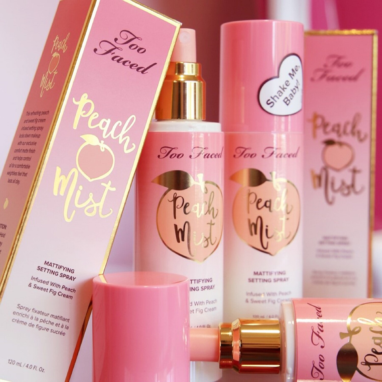 Peach Mist Setting Spray - Peaches & Cream sabitleyici sprey TOO FACED ...