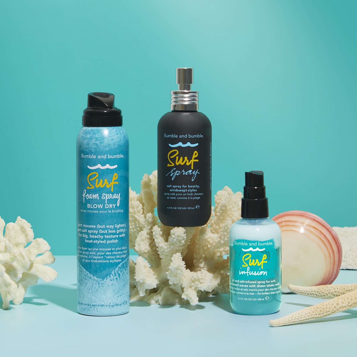 Surf Spray - Salt Spray for beachy windswep hair BUMBLE AND BUMBLE ≡ ...
