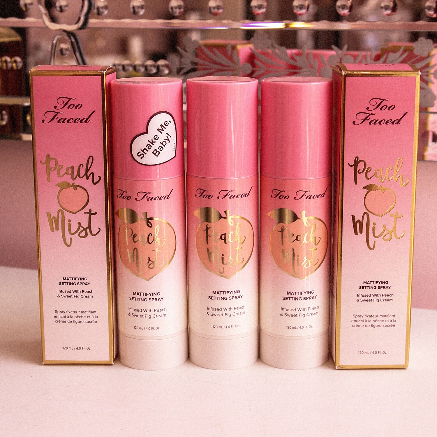 Peach Mist Setting Spray - Peaches & Cream sabitleyici sprey TOO FACED ...