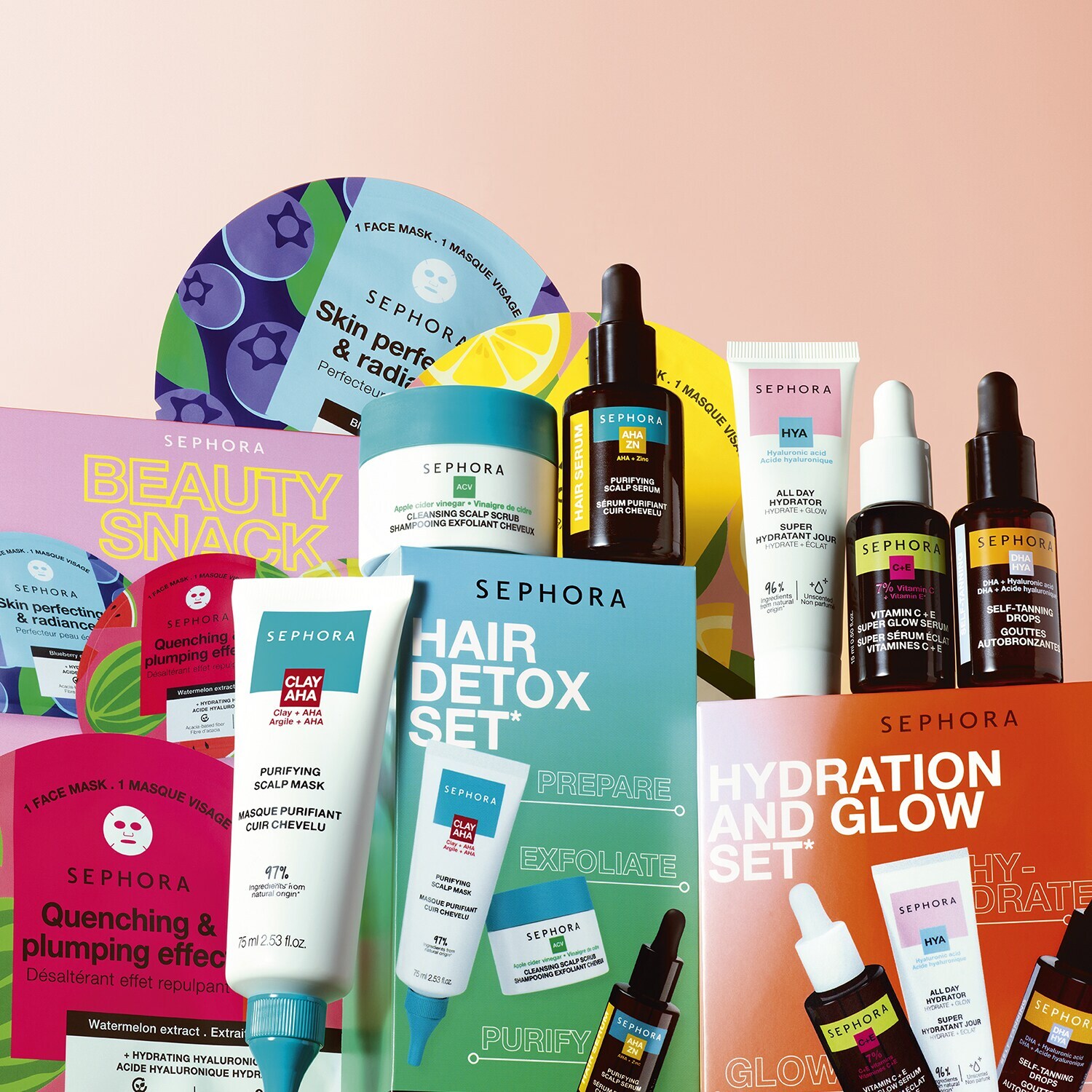 Yazın vazgeçilmezleri - Işıltı ve nem bakım kiti SEPHORA COLLECTION ≡ ...